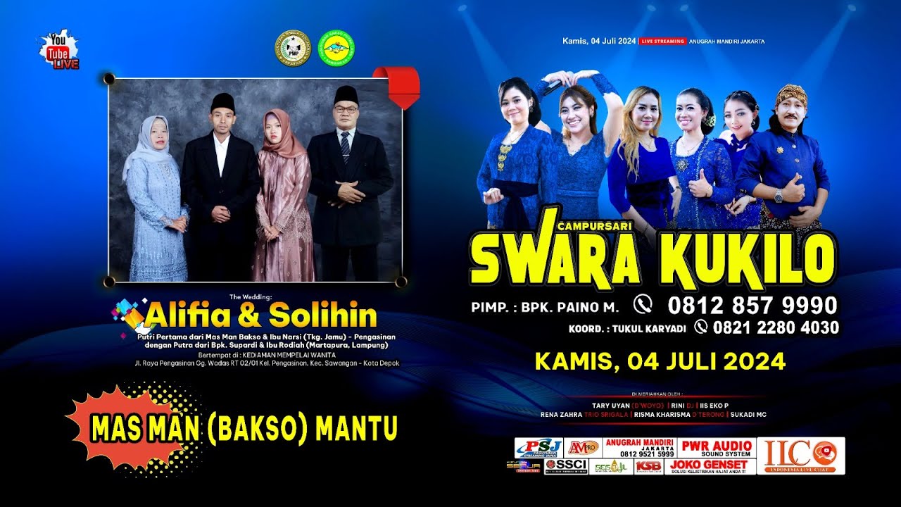 LIVE 🔴 04/07/2024 Pernikahan "ALIFIA & SOLIHIN" Campursari New Swara ...