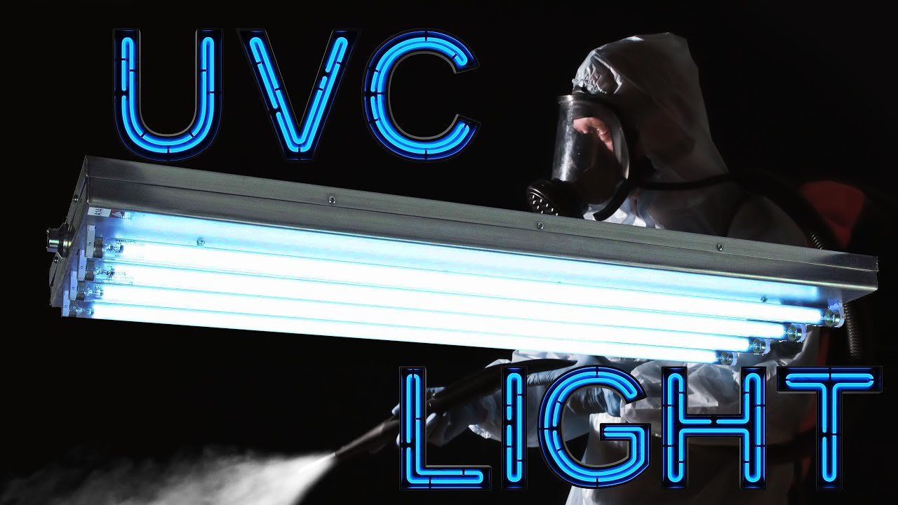 UVC Fluorescent Light Fixture for Disinfection of Viruses - YouTube