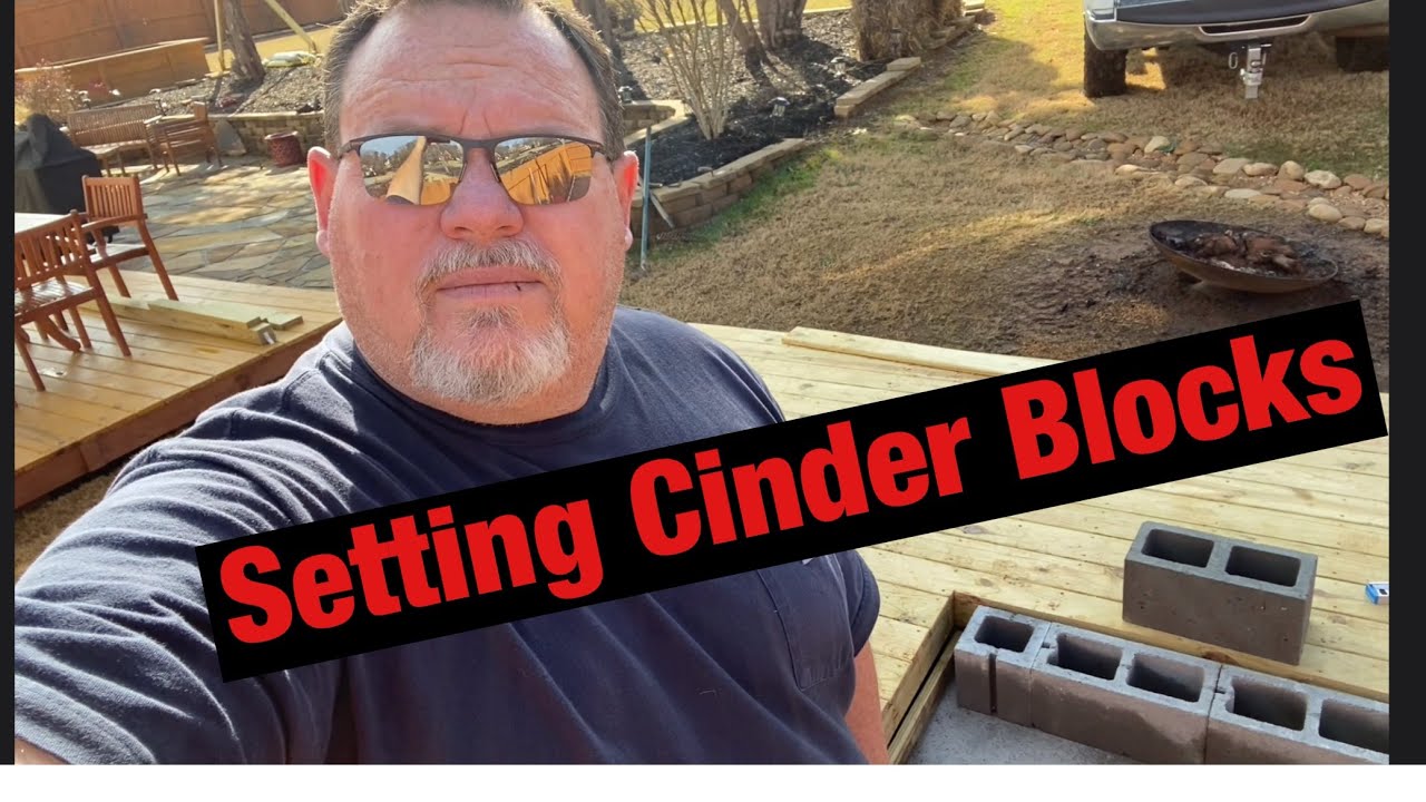 Setting Cinder Block on a Firepit - YouTube