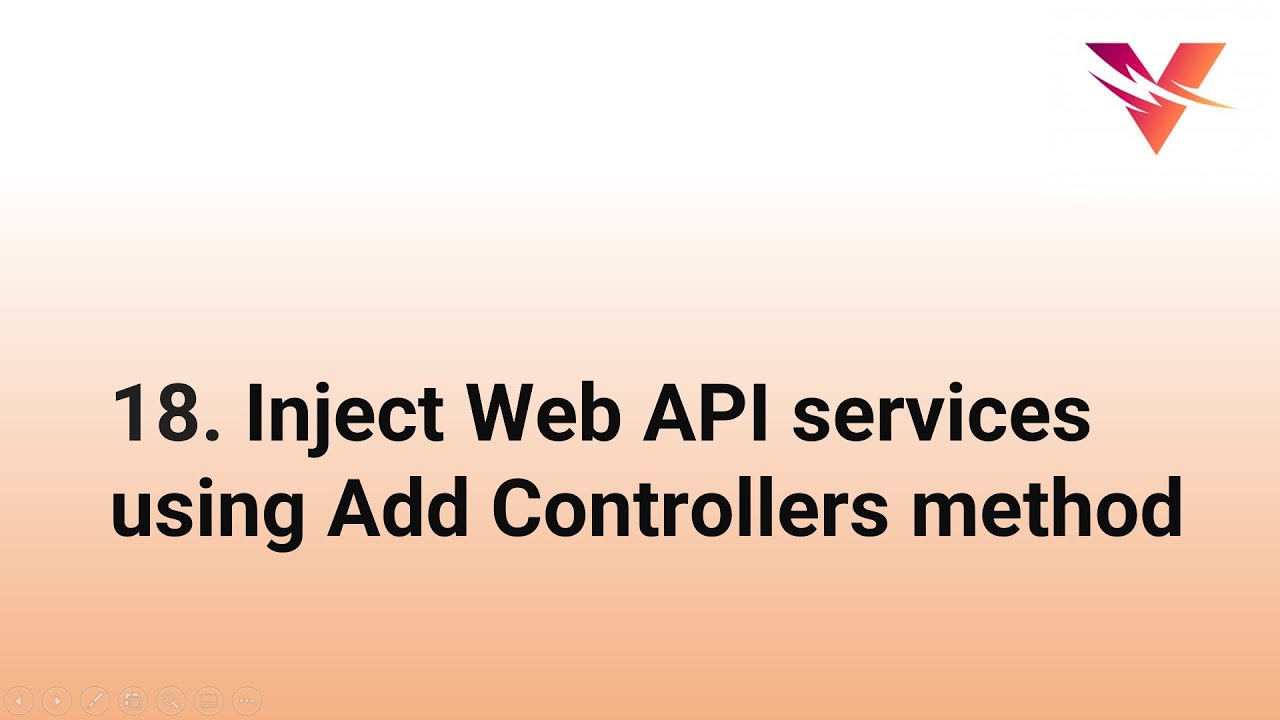 Inject Web Api Services Using Add Controllers Method Aspnet Core Web Api Tutorial Youtube