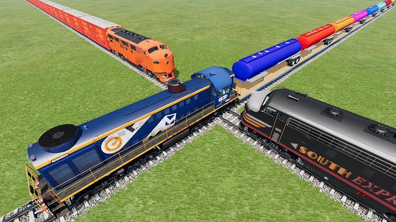 Realistic Train Crashes #20 - Beamng.Drive - YouTube