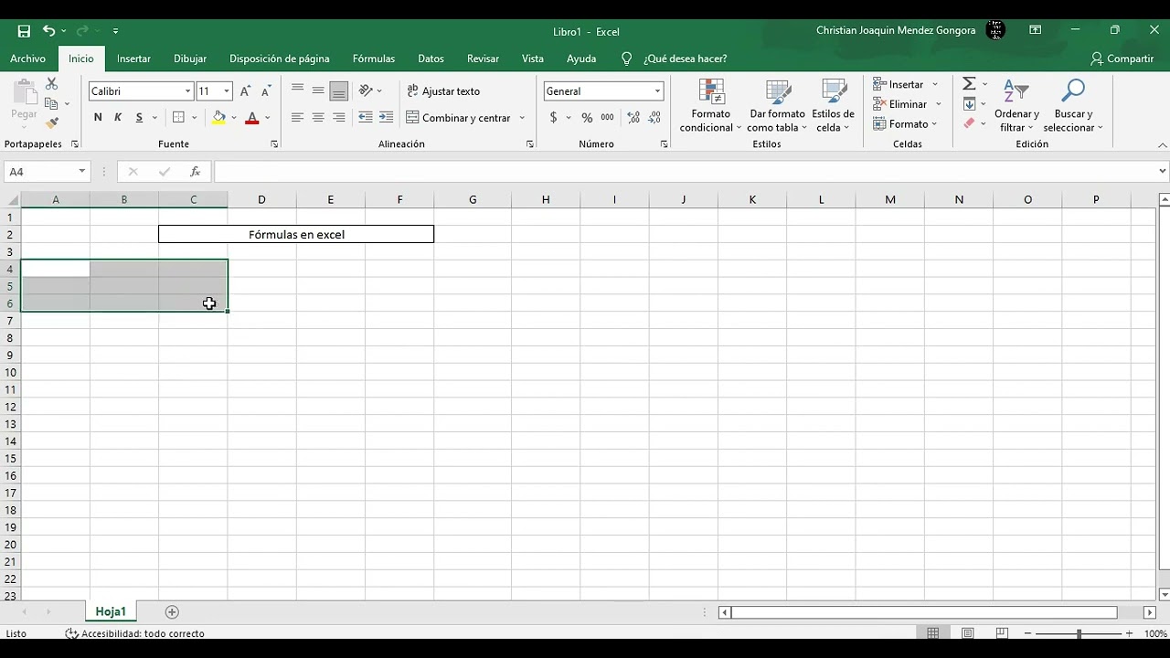 Curso práctico de Excel.- 2 - Operaciones básicas - YouTube