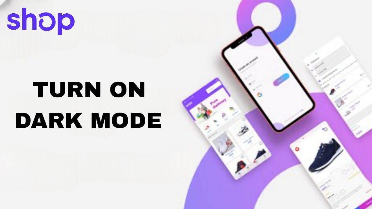 How To Turn On Dark Mode On Shop App - YouTube
