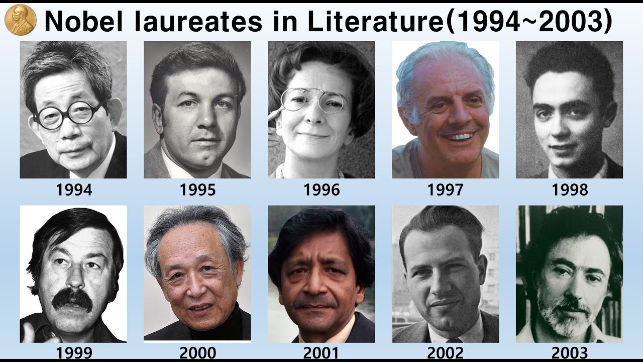 Nobel Laureates In Literature 10 (1994 ~ 2003) - YouTube