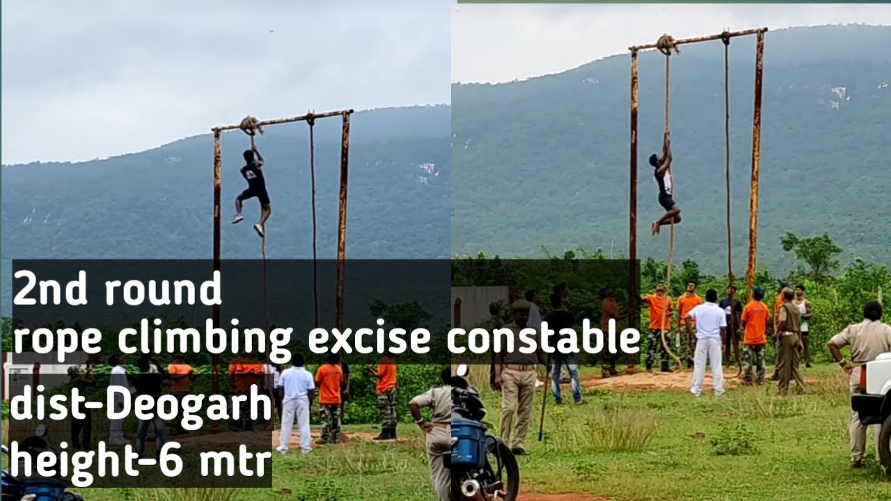 Rope climbing excise constable osssc//osssc combined exam physical# ...