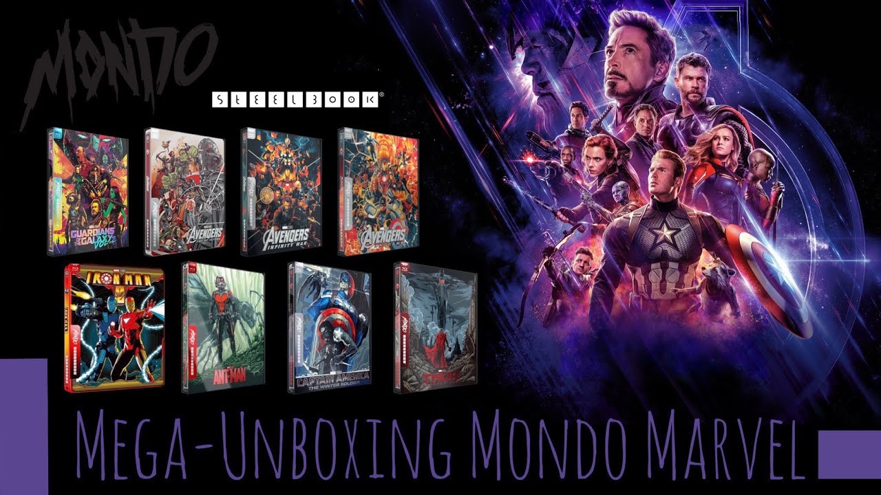 UNBOXING MONDO MARVEL STEELBOOKS 4K - BLU-RAY - YouTube