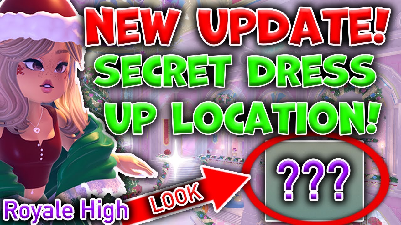NEW SECRET PLACE!? Royale High Winter Update 2023 DRESS UP LOCATION! Glitterfrost Campus 3 ️RH ...