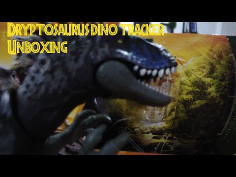 unboxing dryptosaurus jurassic world dino tracker mattel - YouTube