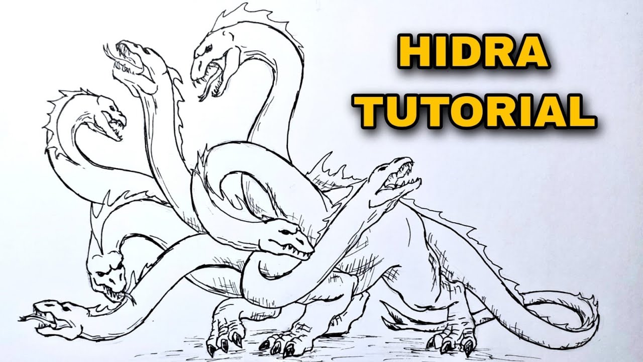 Como desenhar um Monstro (Hidra) - How to draw a Hydra - YouTube