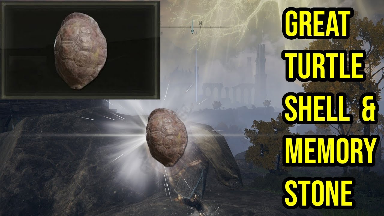 Great Turtle Shell & Memory Stone Location |BEST EARLY SHIELD| Elden Ring - YouTube