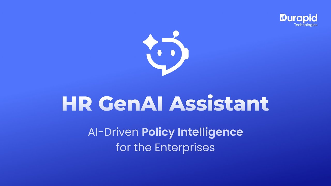 Next-Gen HR GenAI Assistant Overview | Durapid Technologies | - YouTube