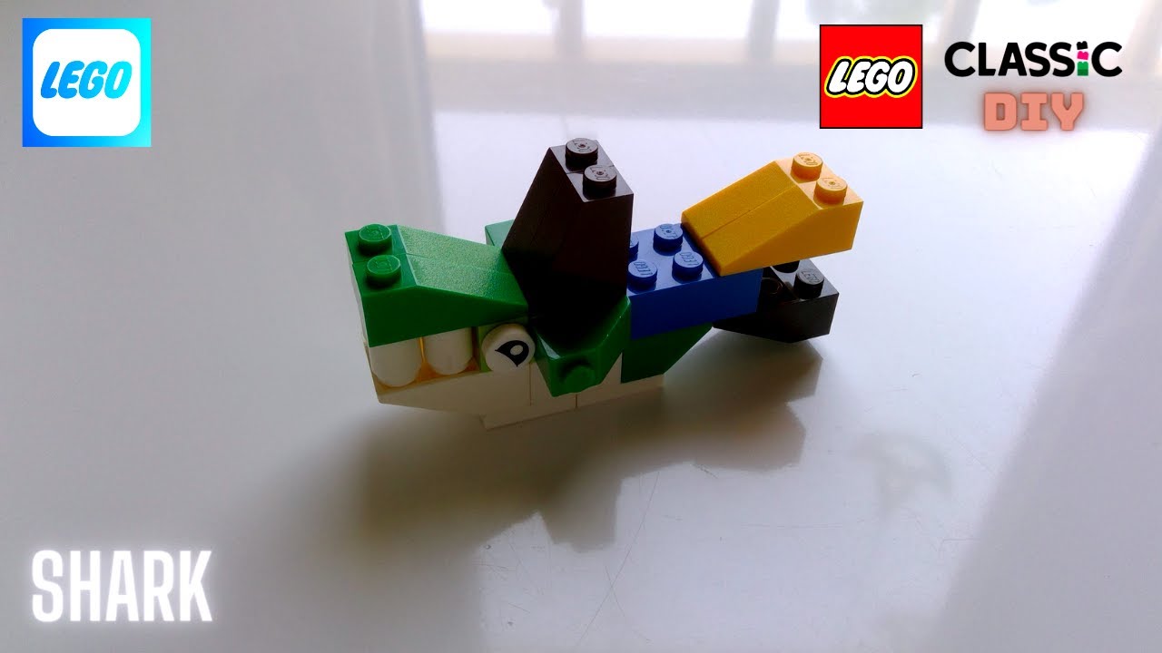 Lego Classic DIY Shark Building Instructions 090 - YouTube