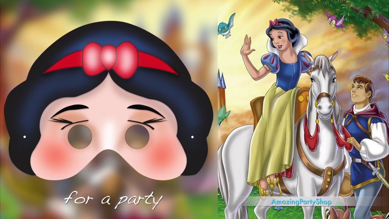 Snow White And The Seven Dwarves Printable Masks - YouTube