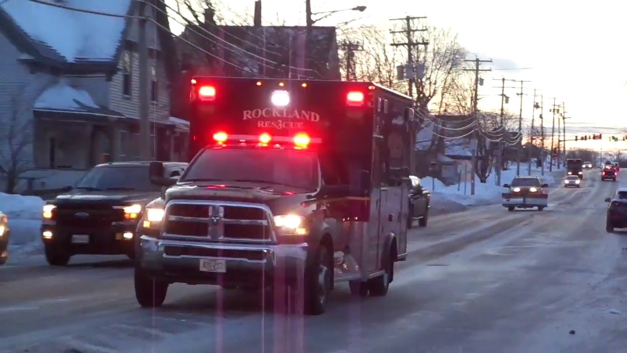 Full House Response! - Rockland Fire & EMS Responding!! - YouTube