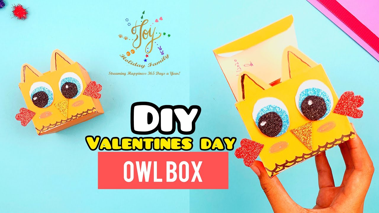 Valentine's Day Owl Box - Easy DIY Craft - YouTube