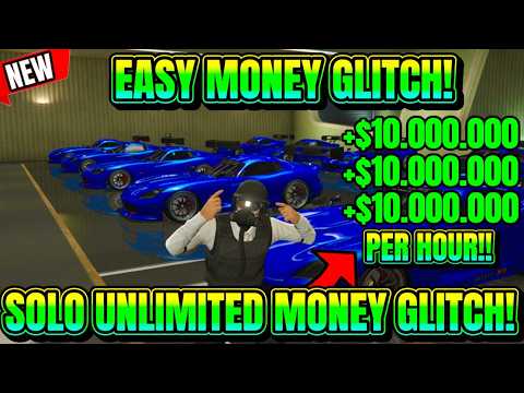 *AFTER PATCH* ✅EASY SOLO MONEY GLITCH IN GTA ONLINE! 10 MILLION PER HOUR! (UNLIMITED MONEY GLITCH)