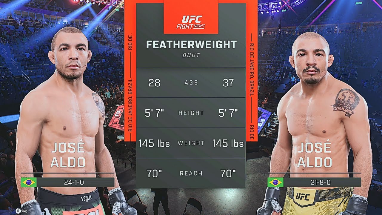 "UFC 179" José Aldo Vs. José Aldo: EA Sports UFC 5 Simulations : UFC 5 ...