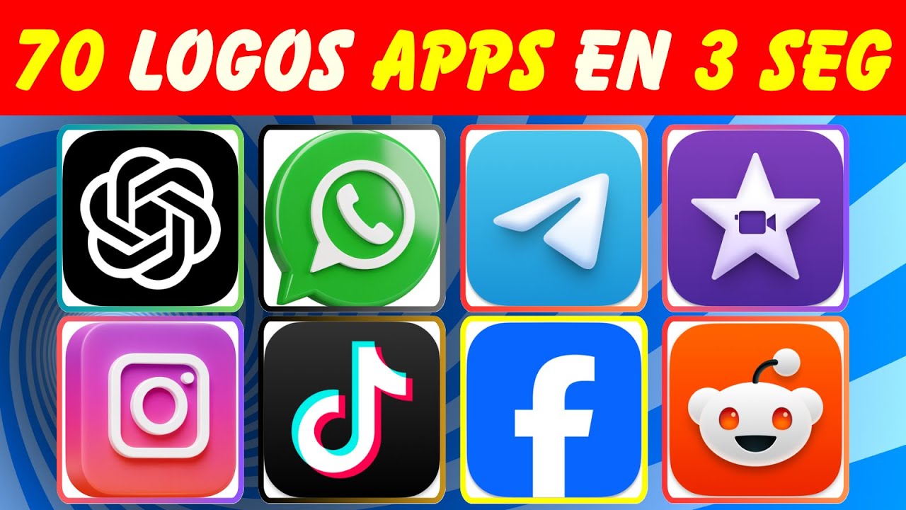 Adivina 70 logos de Apps en 3 segundos 👍 | 👀 Solo los expertos lo ...