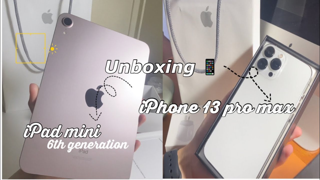 💫iPad Mini 6 (pink) + Apple pencil 2nd Gen + iPhone 13 Pro Max ...