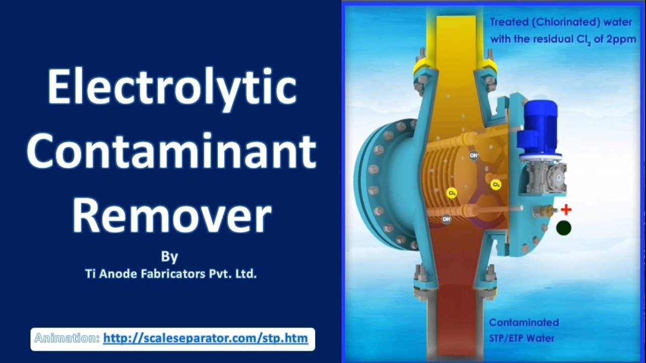Electrolytic Contaminant Remover Electrolyzer Auto clean process ...