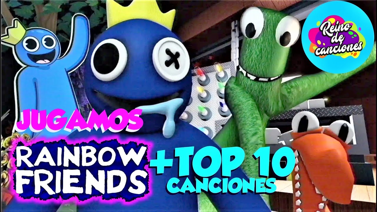 JUGANDO RAINBOW FRIENDS CON MUSICA ♫ Reino de canciones ♫ - YouTube