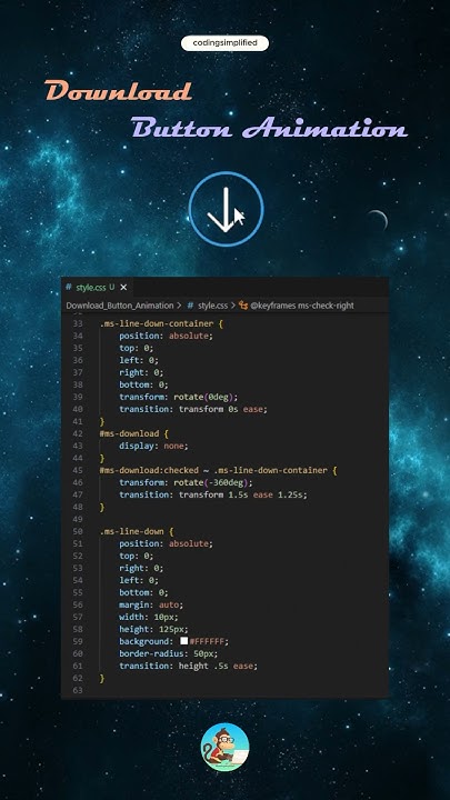 Download Button Animation. #html #css #javascript #programming #explore #shorts # ...