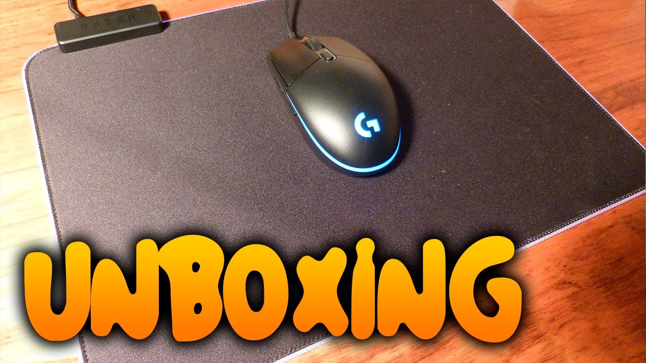 MOUSE logitech g203 y MOUSEPAD razer goliathus chroma UNBOXING - YouTube