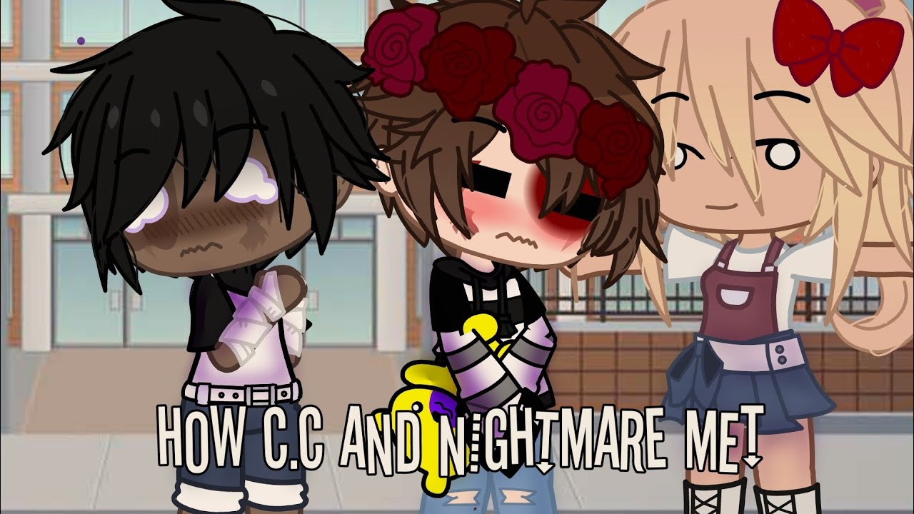 how c.c and nightmare met | FNaF | chris x nightmare | Past.Aftons Kids ...