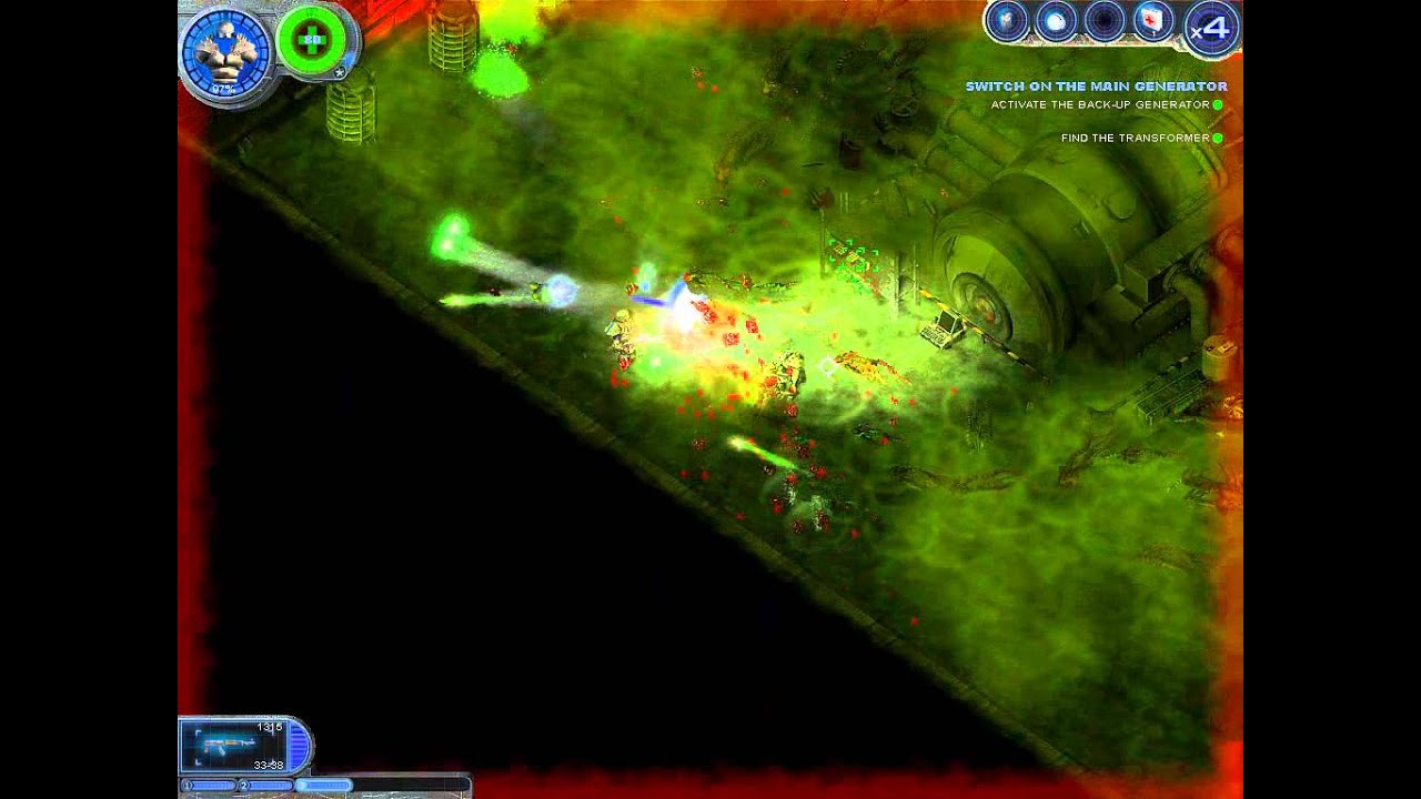 Let's Play Alien Shooter 2: Vengeance [Part 5] - Drainage Level - YouTube