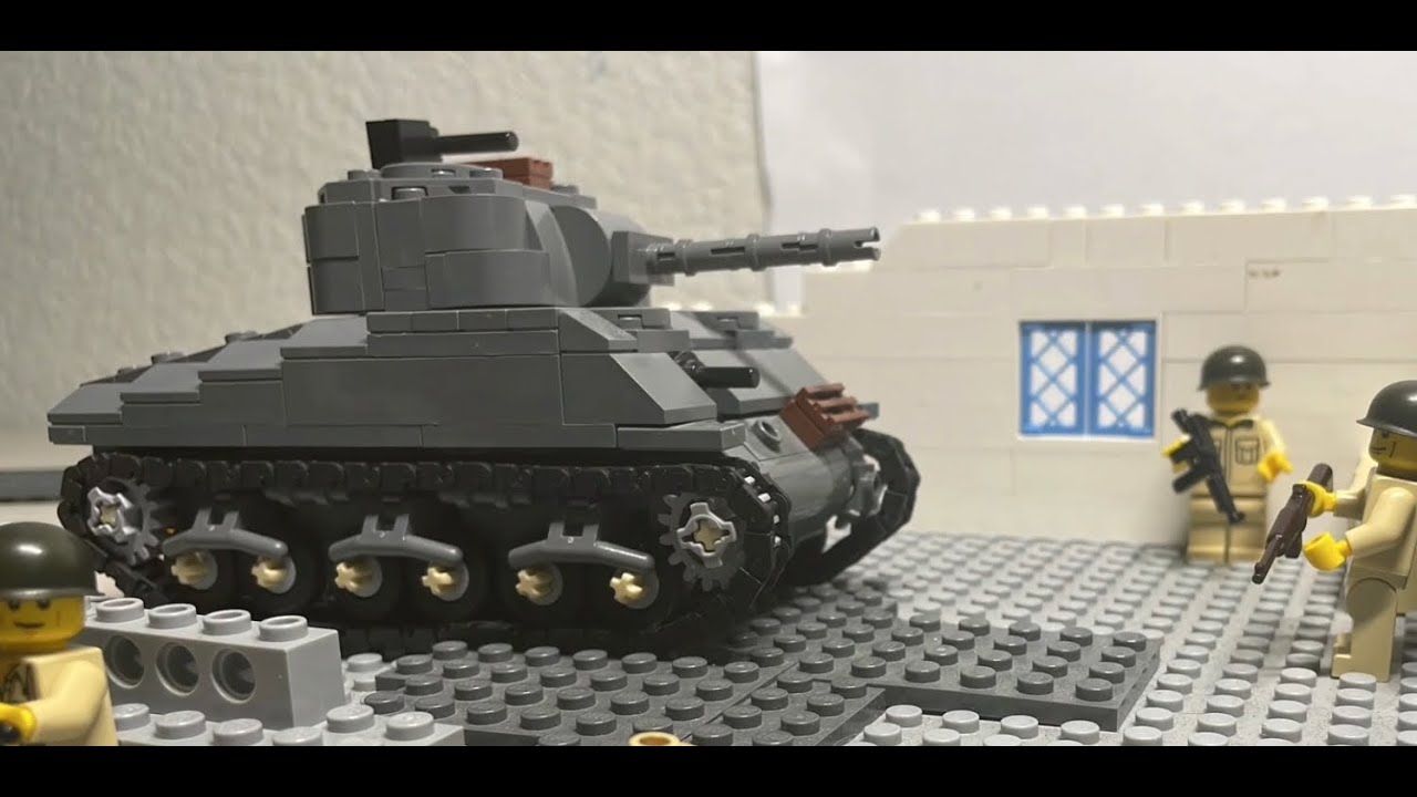 Lego WW2 Sherman Tank Test - YouTube