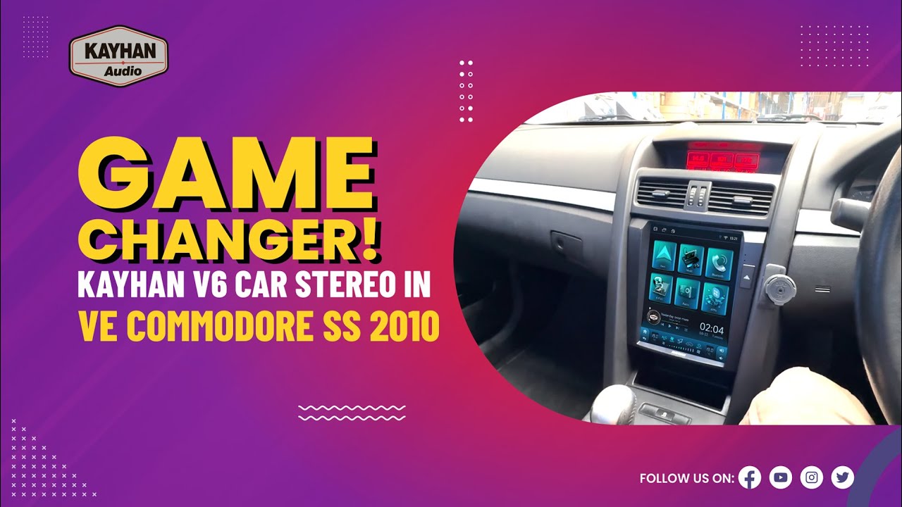 𝐆𝐚𝐦𝐞-𝐜𝐡𝐚𝐧𝐠𝐞𝐫! Kayhan V6 Car Stereo in VE Commodore SS 2010 - YouTube