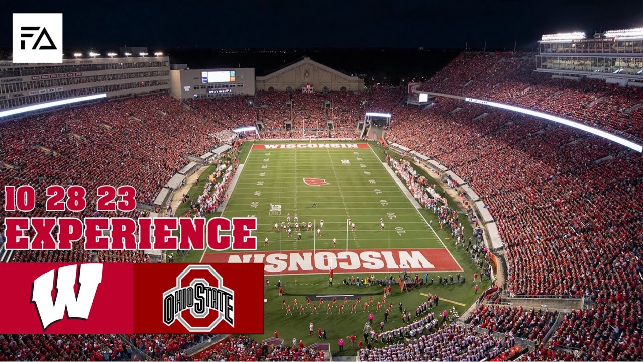 Wisconsin Football Experience vs Ohio State 2023 (Live Crowd Atmosphere ...