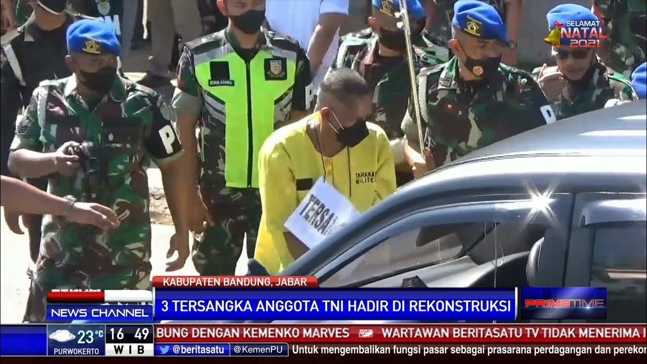 Puspom Gelar Rekonstruksi 3 Oknum Tni Ad Tabrak Sejoli Di Nagreg Youtube