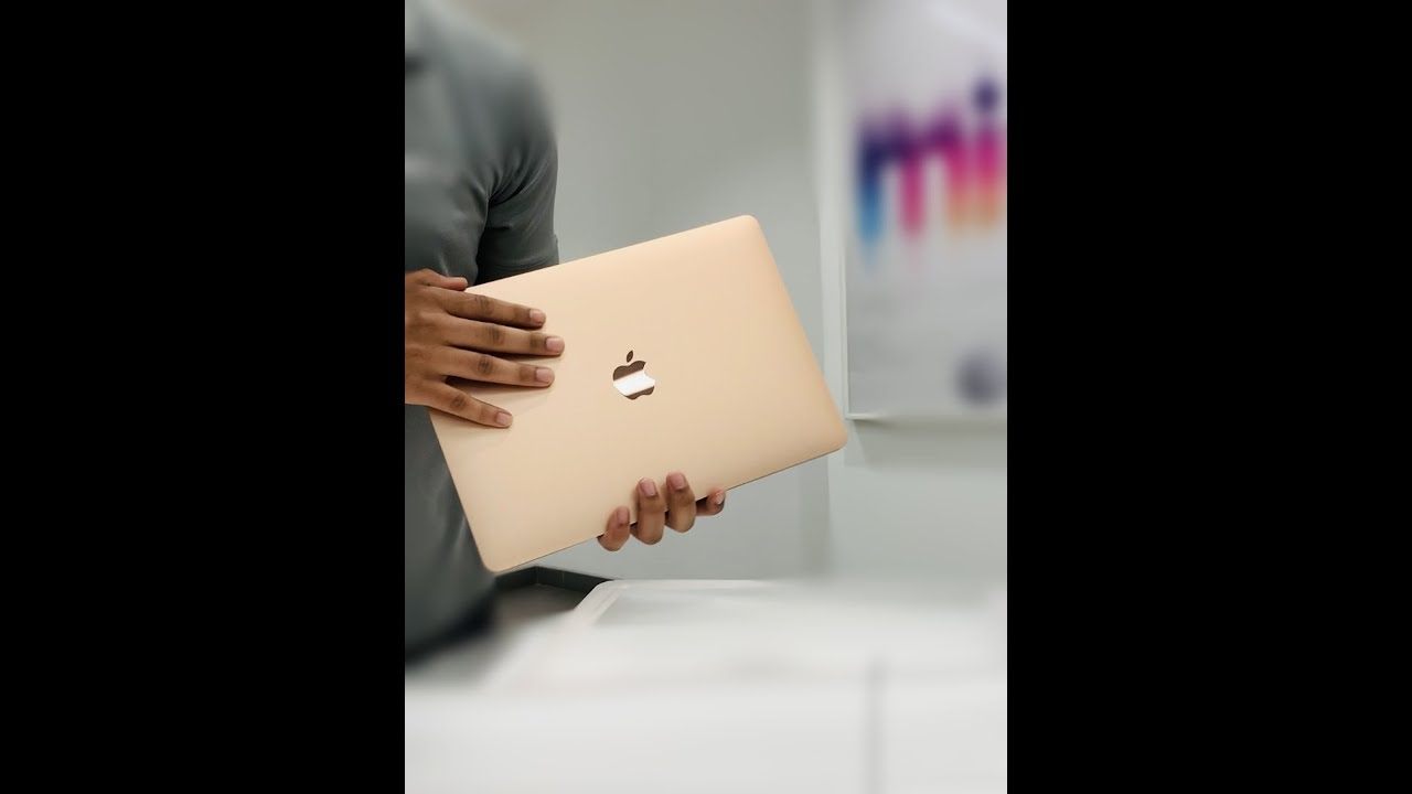 MacBook Air M1 Gold Unboxing and first look - YouTube