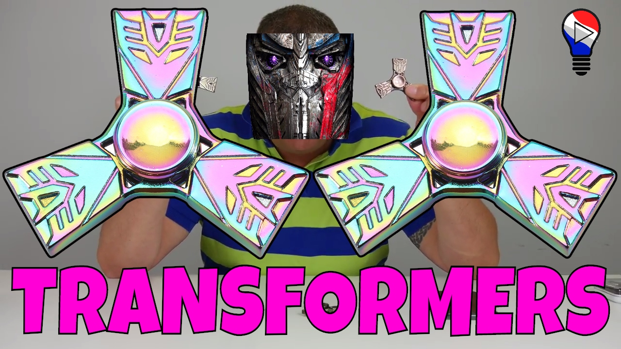 Hand Fidget Spinner Last Knight Transformers Autobots Decepticons Test ...
