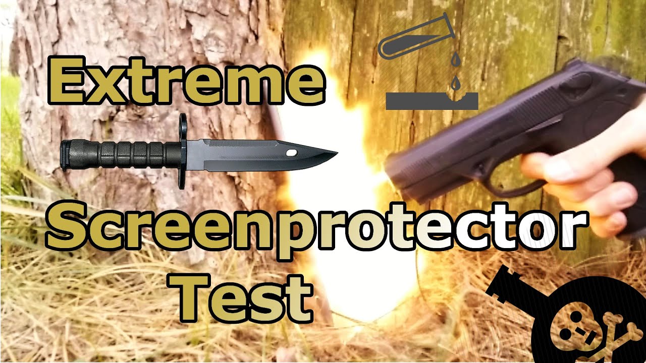 Tempered Glass Extreme Screen Protector Test - Shoot , Acid and Scratch ...
