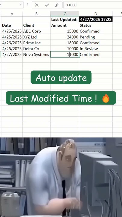 Excel Auto Update Last Modified Date Game Changing Excel Hack! 🔥 #excelvbaguide # ...