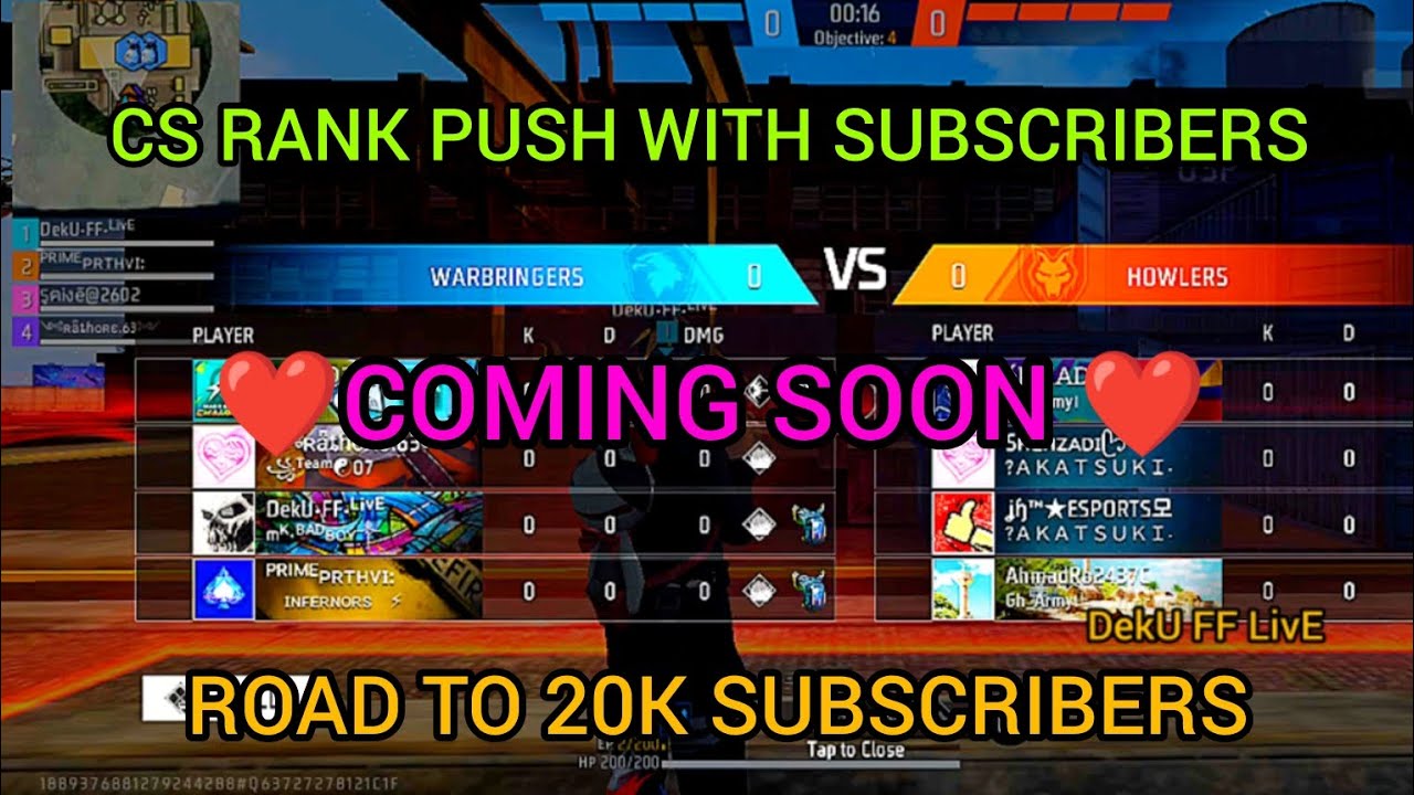 CS RANK PUSH WITH SUBSCRIBERS 😍 ROAD TO 20K SUBSCRIBERS COMING SOON # ...