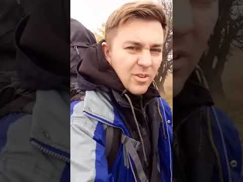 Несколько затруднительное начало похода.  Авария перед границей  10. 11. 2018г. (ВИДЕО: Шахов А. В.)