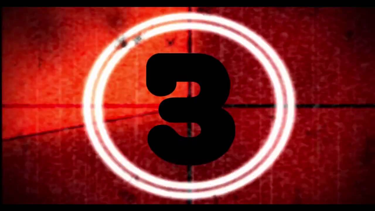 OLD FILM COUNTDOWN with sound ! uHD (color timer) old movie countdown ...