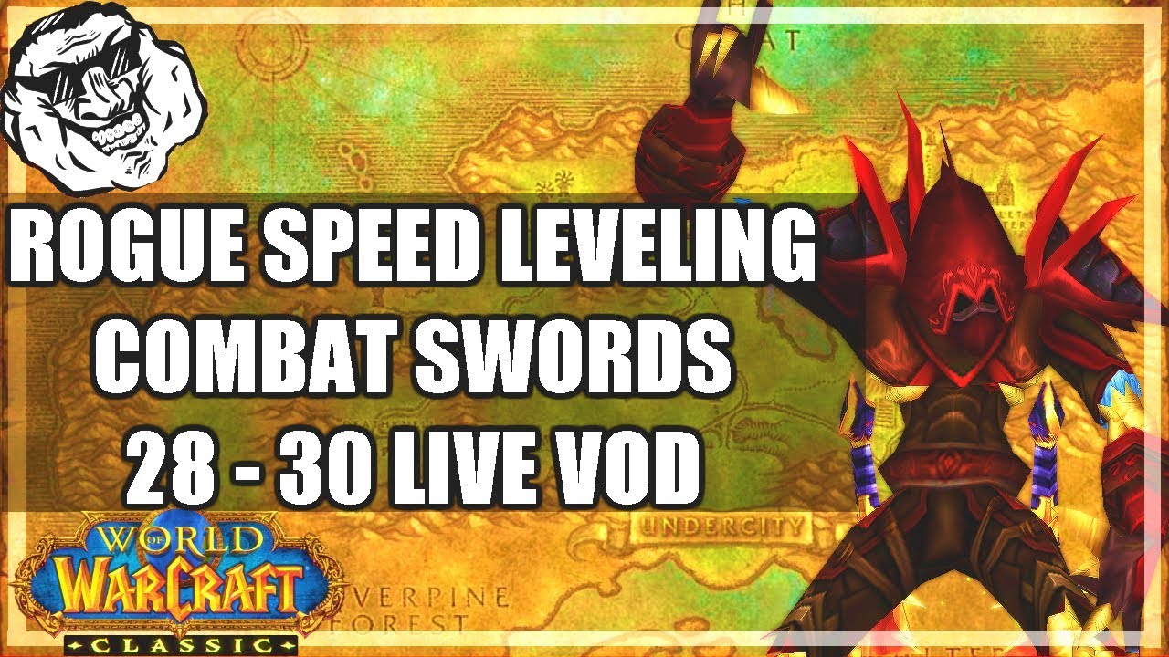 Classic World of Warcraft 1.12 Vanilla Rogue Speed Leveling Combat ...