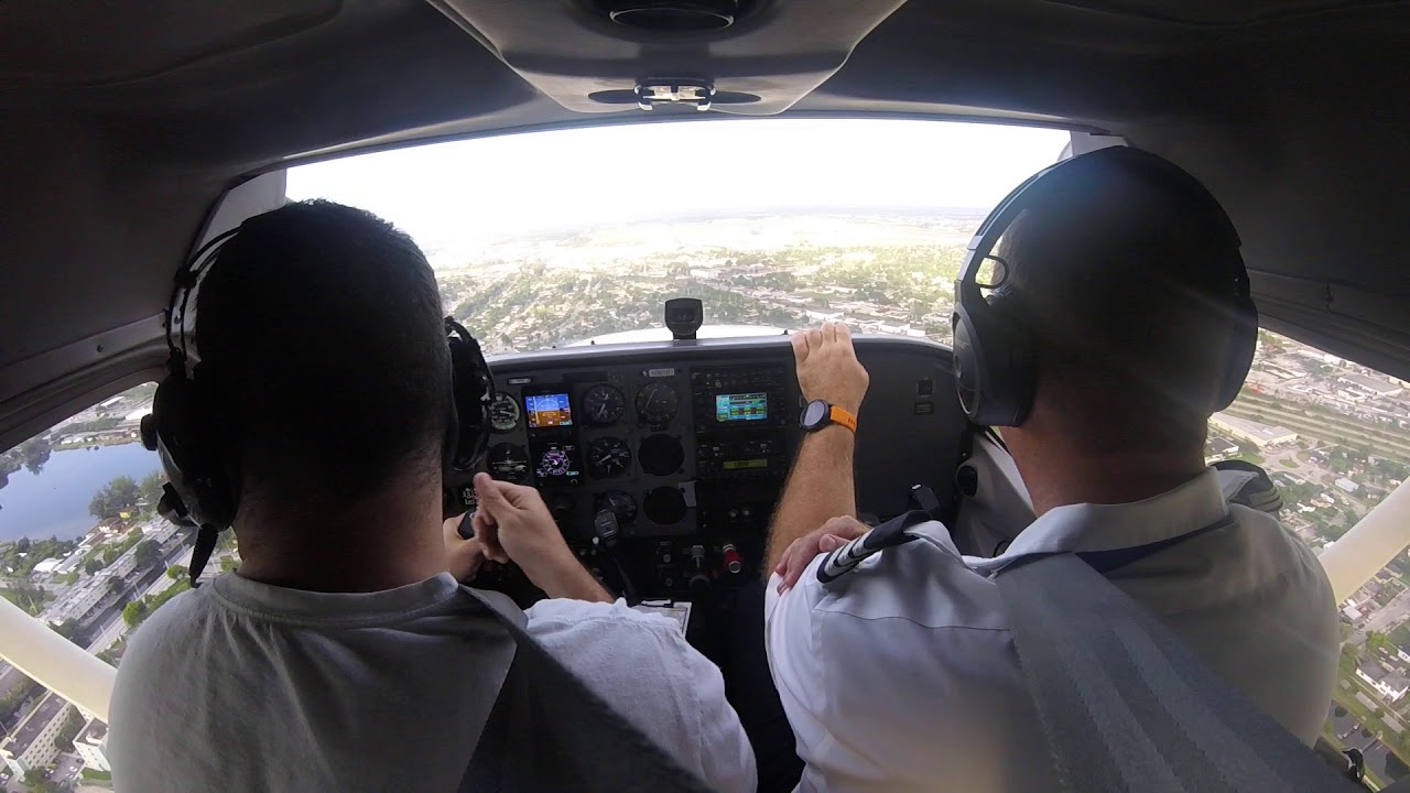 Student Pilot Landing and final instructions from CFI - YouTube