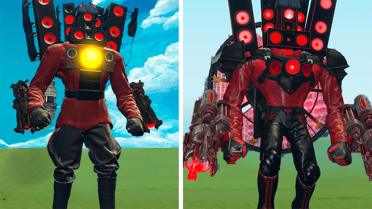 ALL EVOLUTION OF NEW UPGRADED TITAN SPEAKERMAN "THE RED DEVIL ...
