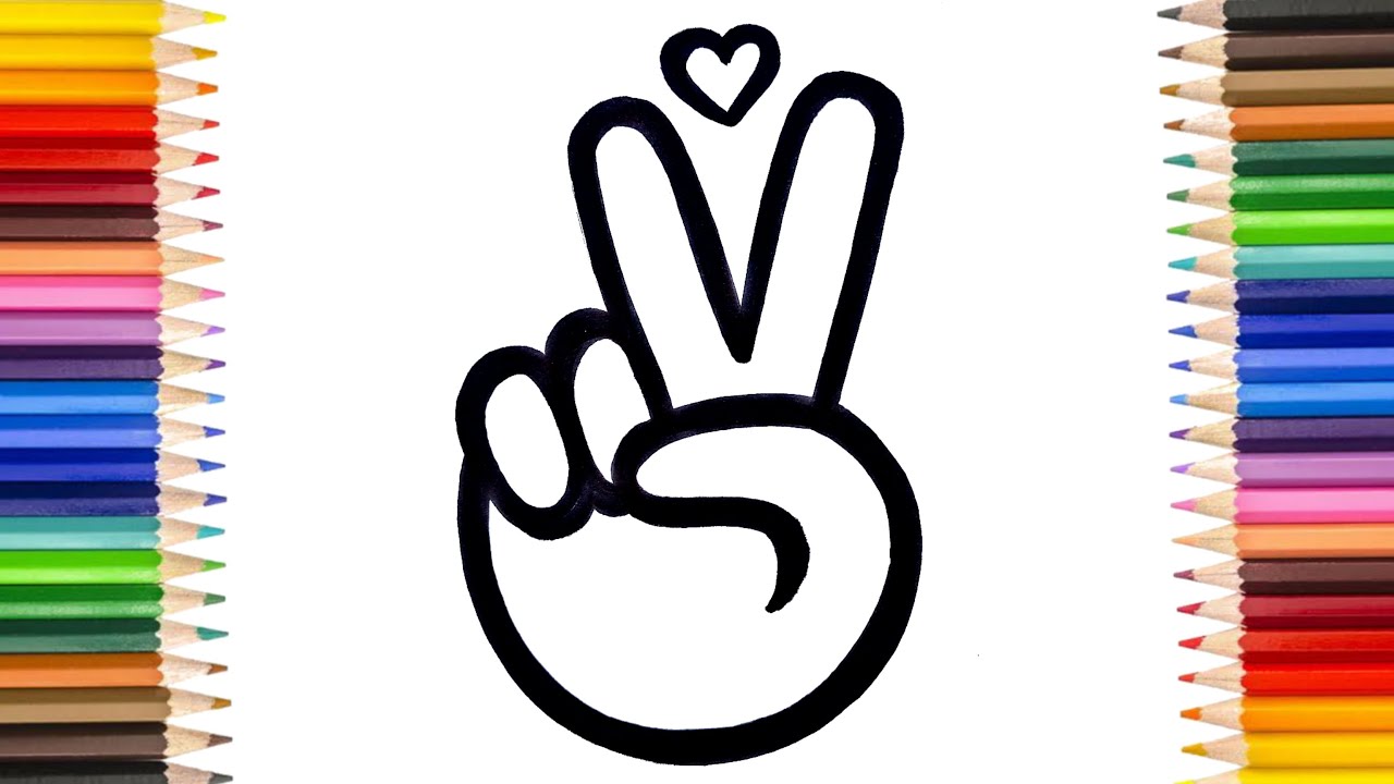 Cute Hand || Drawing, Painting & Coloring for kids and Toddlers || how ...