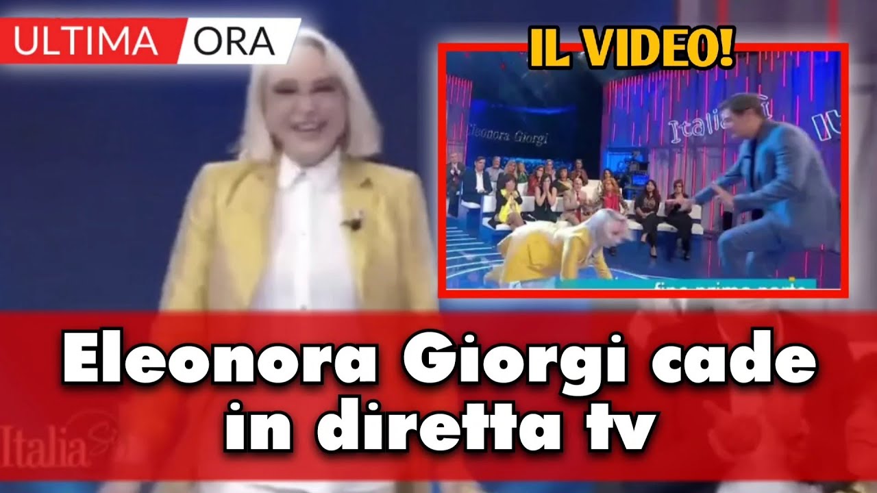 Eleonora Giorgi cade in diretta tv: che figuraccia ad Italia si ( IL VIDEO) - YouTube