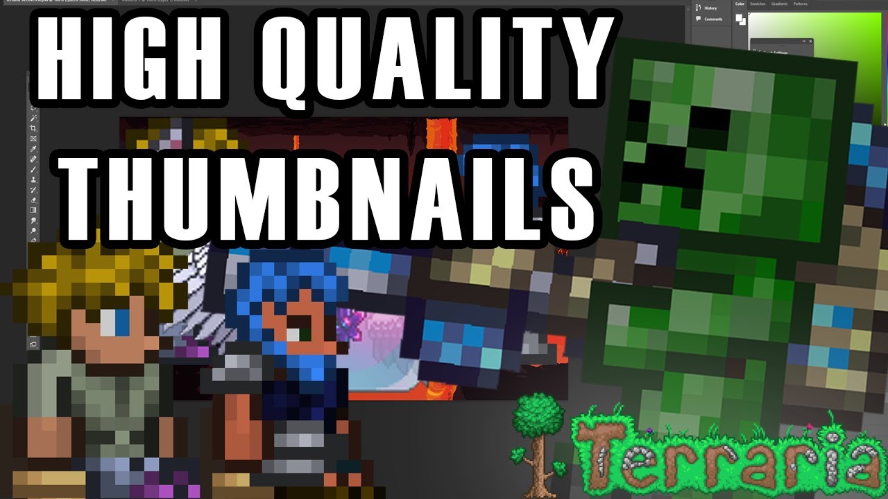 How I Make Terraria Thumbnails - YouTube
