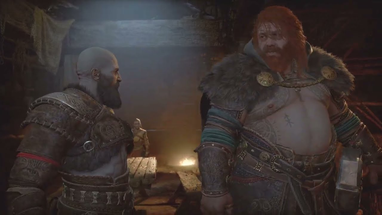 God of War Ragnarök Meeting Thor and Odin - YouTube
