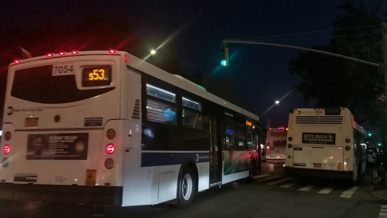 MTA: 2012 Orion 7 3G/EPA10 #7052 #7073 #7054 #7054 #7028 on the S53 ...