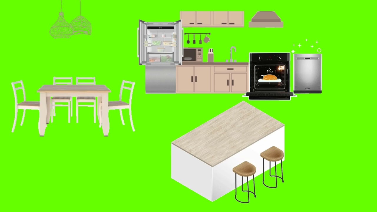 Kitchen Green Screen - YouTube