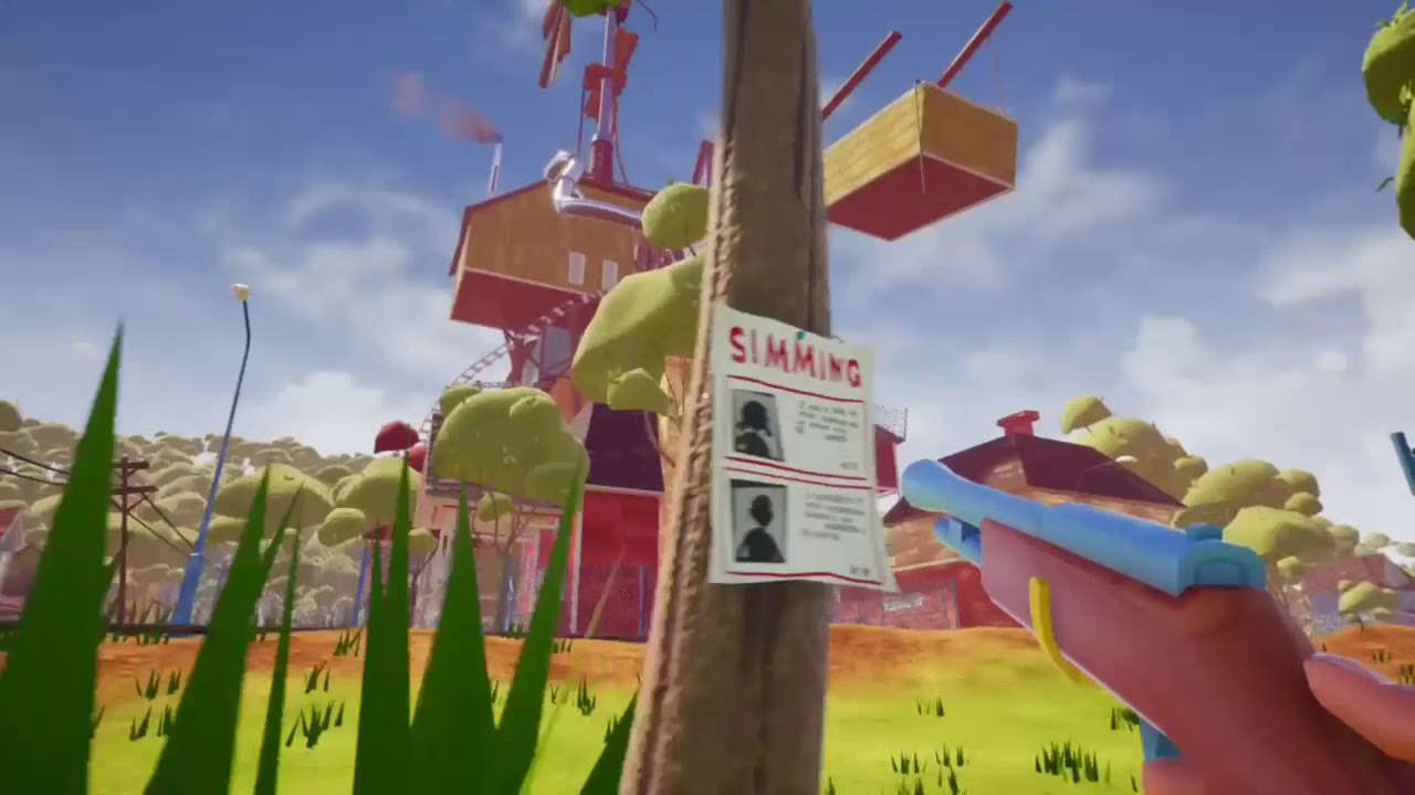 Hello Neighbor 'Simming' Poster - YouTube